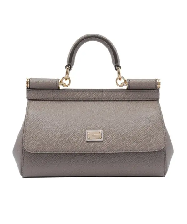 Dolce & Gabbana Sicily Top Handle Shoulder Bag - Gray