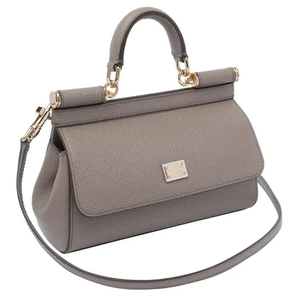 Dolce & Gabbana Sicily Top Handle Shoulder Bag - Gray