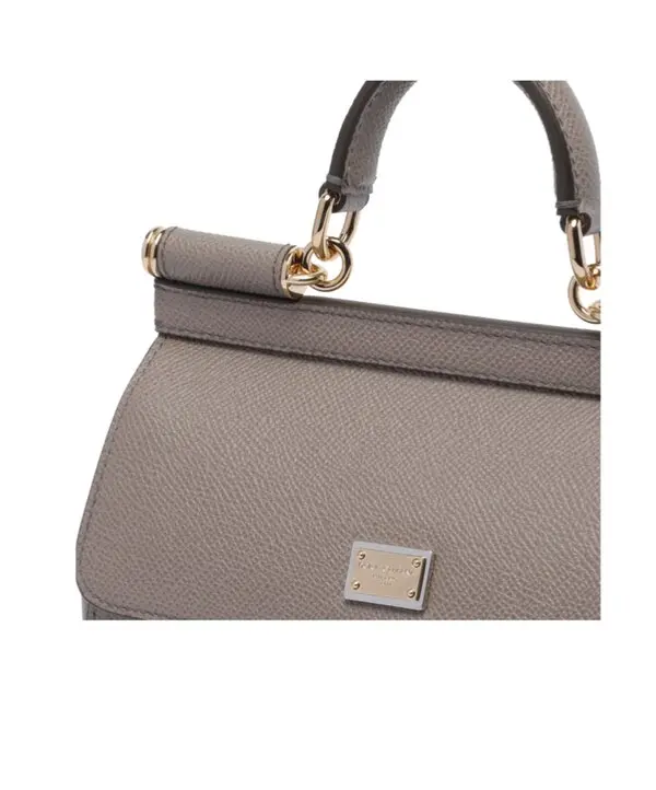 Dolce & Gabbana Sicily Top Handle Shoulder Bag - Gray