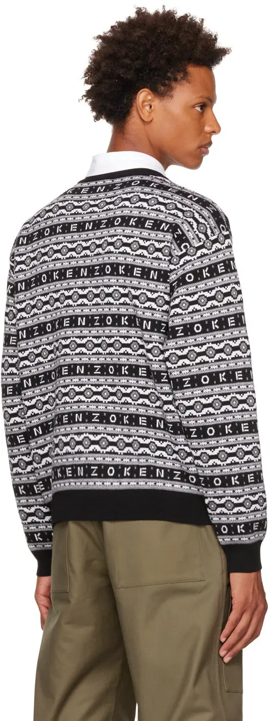 Kenzo Logo Jacquard Knit Long-sleeved Jumper