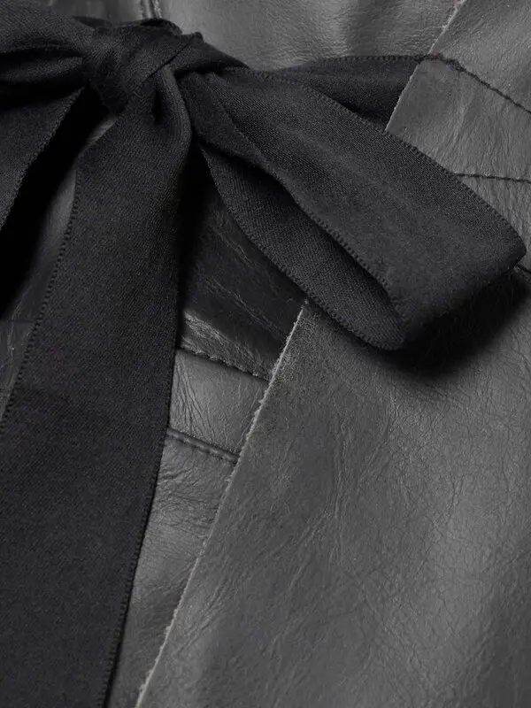 Rick Owens Long Sleeve Leather Jacket