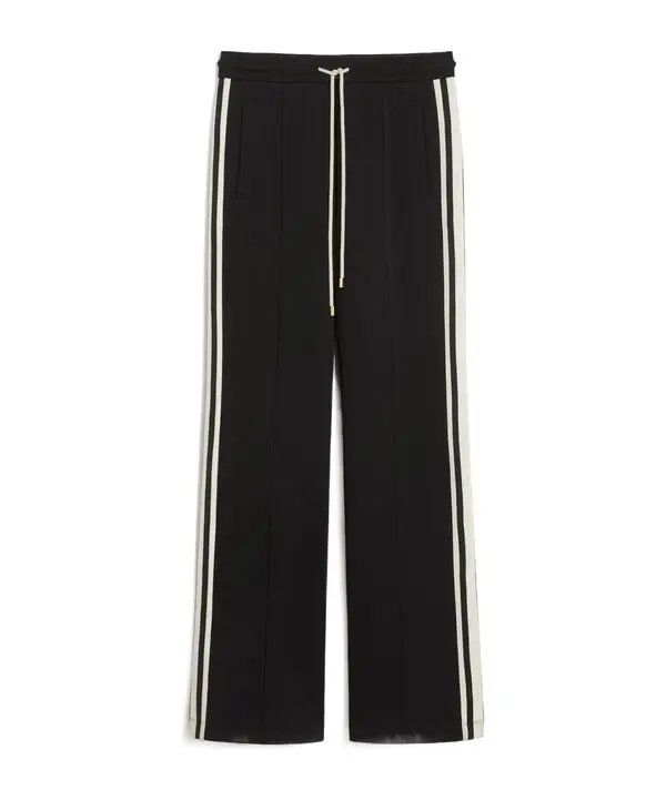 Max Mara Cotton Jersey Trousers With Drawstring Waist - Black