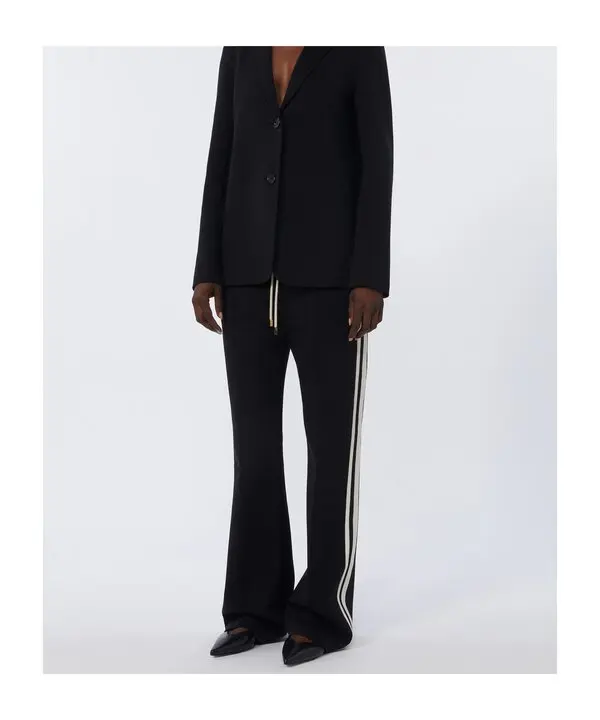 Max Mara Cotton Jersey Trousers With Drawstring Waist
