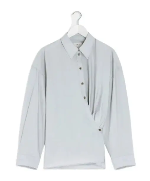 LEMAIRE Long Sleeve Twisted Shirt - Mist