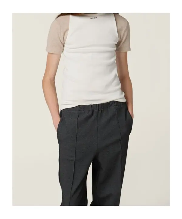 Miu Miu Knitted Crewneck Top