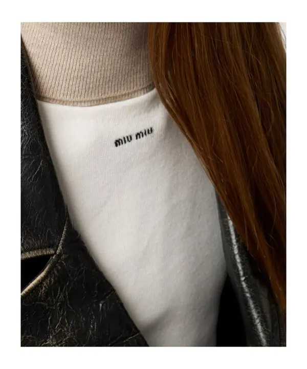 Miu Miu Knitted Crewneck Top