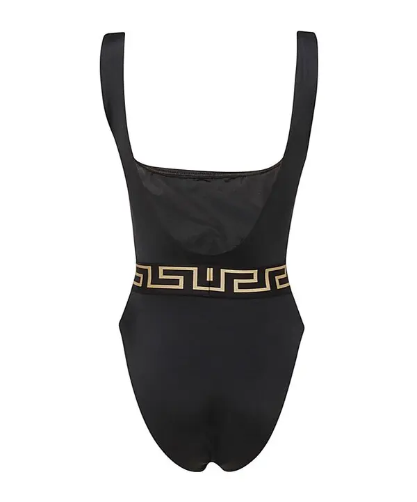 Versace Medusa Belted Sleeveless One-piece Swimsuit