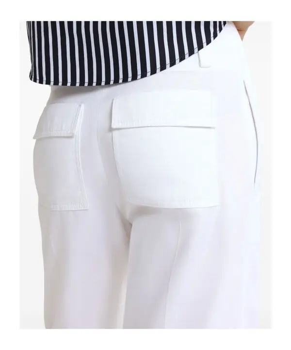 PATOU Straight-leg Gabardine Trousers - White