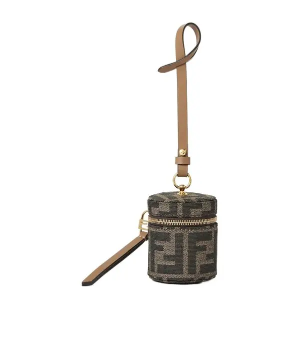 Fendi Baguette Ff Jacquard Coin Holder - Black