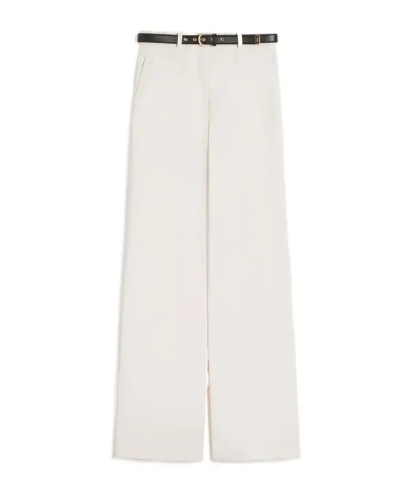 Max Mara Belted Wide-leg Trousers