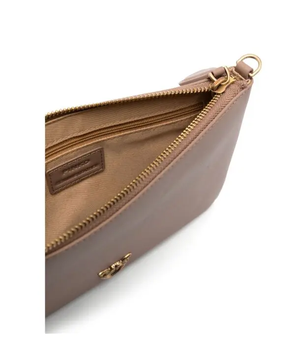 Pinko Classic Flat Love Simply Crossbody Bag - Nude