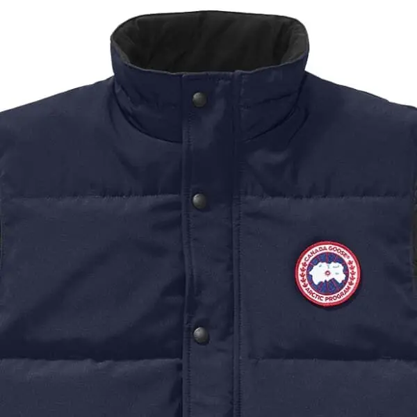 Canada Goose Puffer Gilet With Logo Patch - Navy Blue
