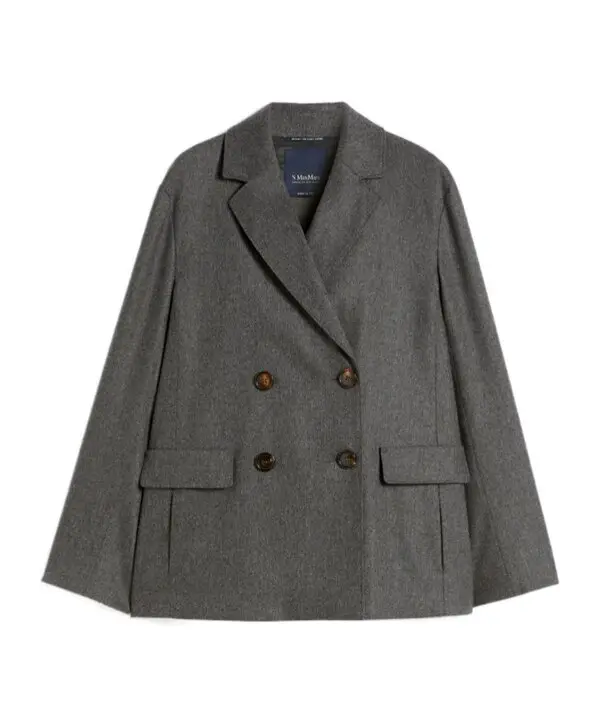 Max Mara Double-breasted Flannel Blazer