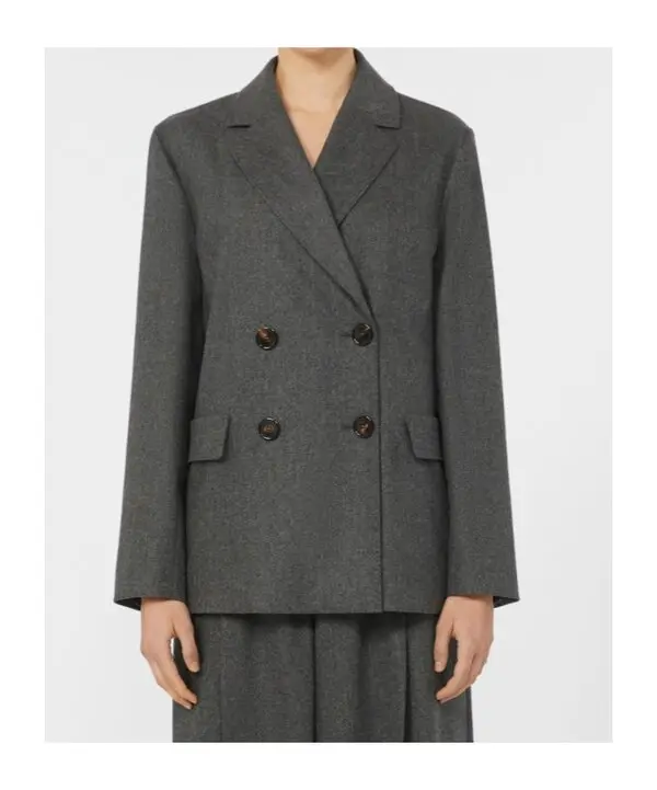 Max Mara Double-breasted Flannel Blazer