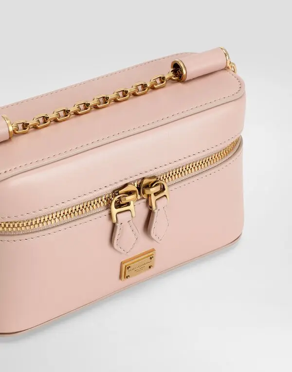 Dolce & Gabbana Sicily Logo Plaque Crossbody Bag - Blush