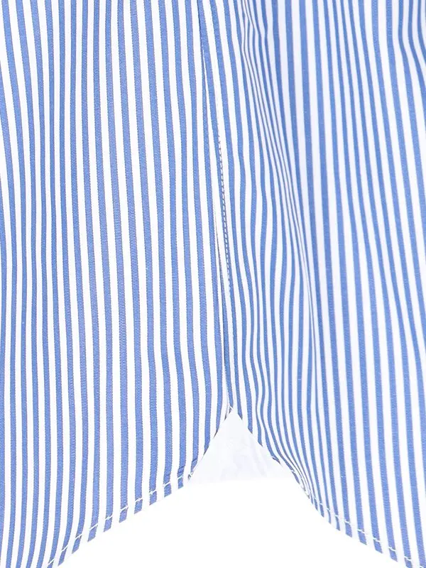 FINAMORE 1925 Striped Dress Shirt - Blue