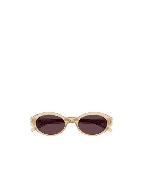 Saint Laurent Oval Frame Sunglasses - Red