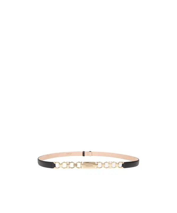 FERRAGAMO Bijoux Belt - Black/beige
