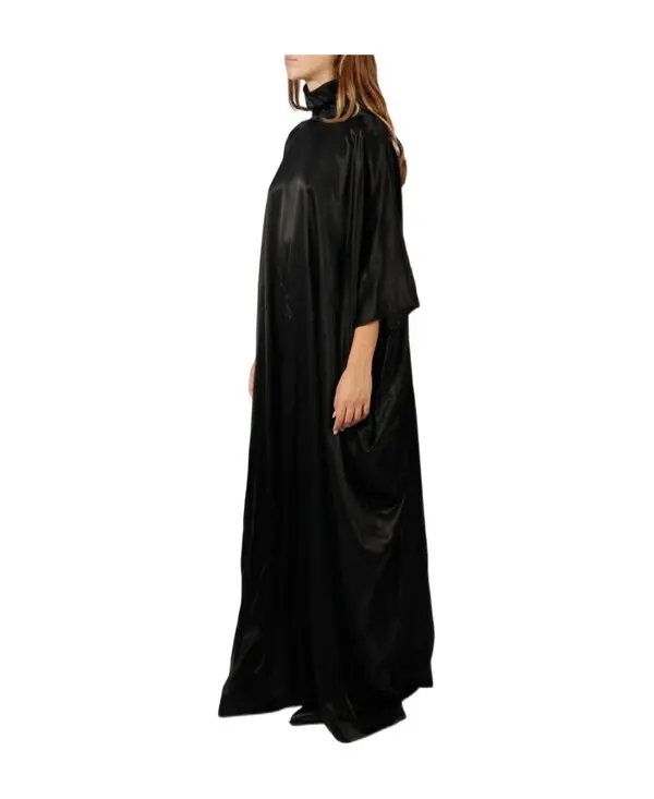 Balenciaga Logo High Neck Kimono Dress