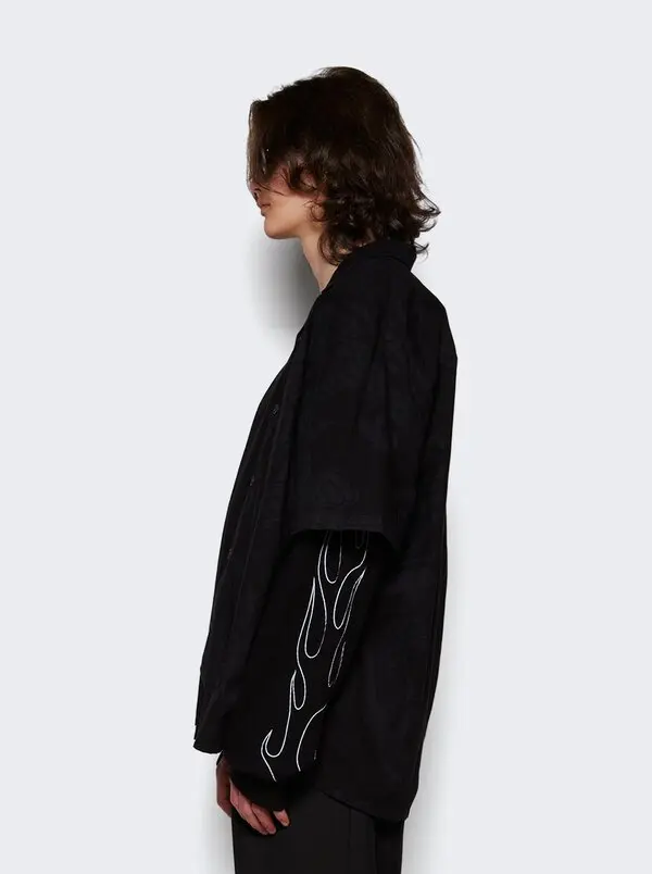 Givenchy Layered Collared Buton-up Shirt