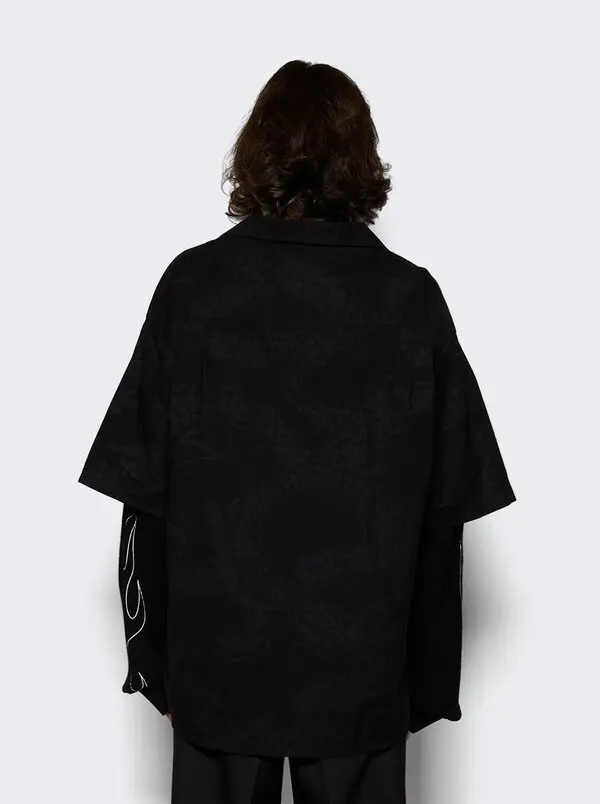 Givenchy Layered Collared Buton-up Shirt