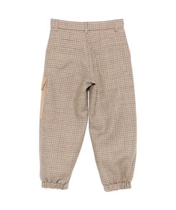 Fendi Checked Belted Cargo Pants