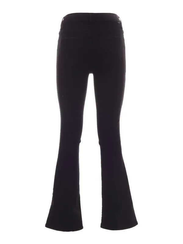 MOTHER The Weekender Mid-rise Flare Jeans - Black