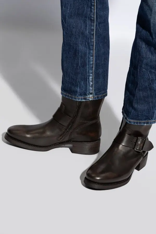 Dsquared2 Buckle Ankle Boots