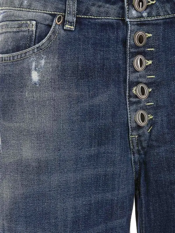 DONDUP Distressed Crop Jeans - Blue