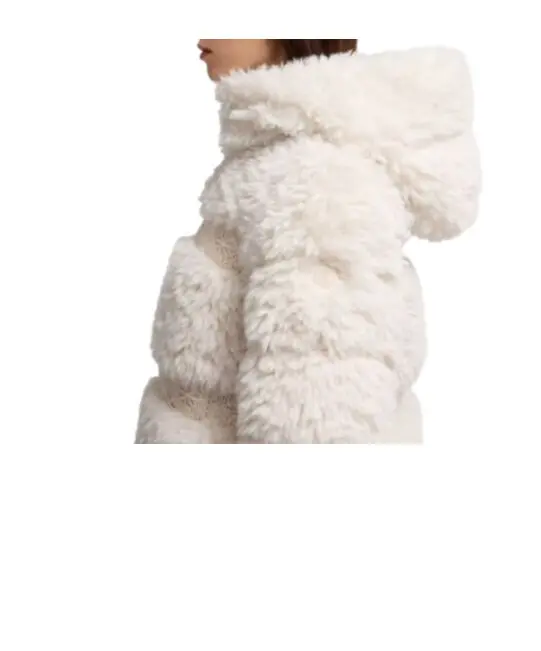 Moncler Verie Teddy Hooded Short Down Jacket