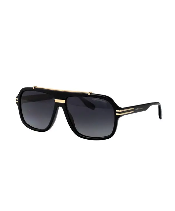 Marc Jacobs Geometric Aviator Sunglasses - Black