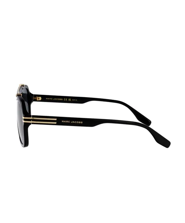 Marc Jacobs Geometric Aviator Sunglasses - Black