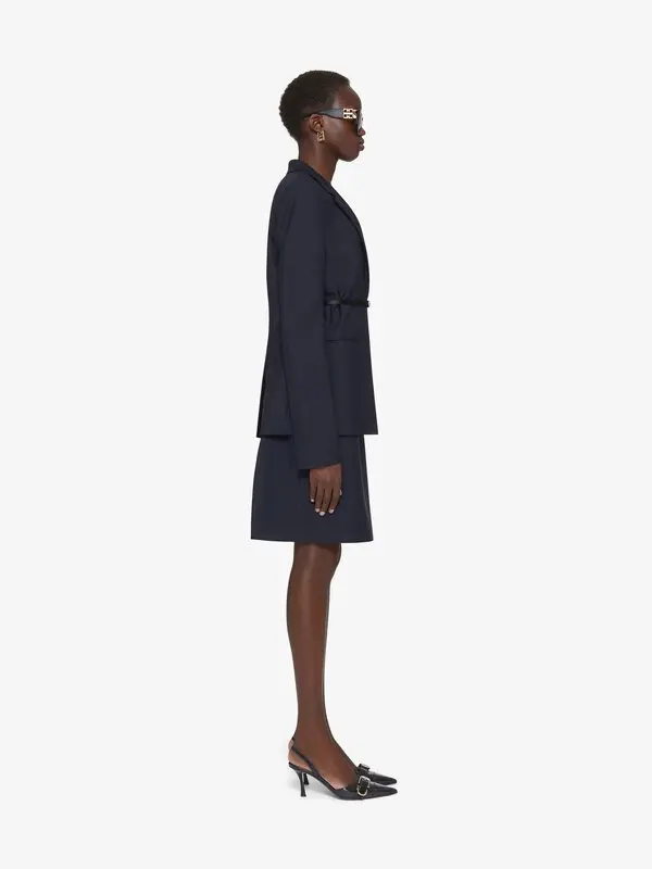 Givenchy Wool And Mohair Blend A-line Skirt