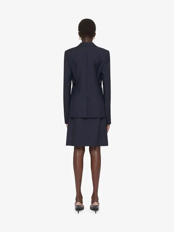 Givenchy Wool And Mohair Blend A-line Skirt