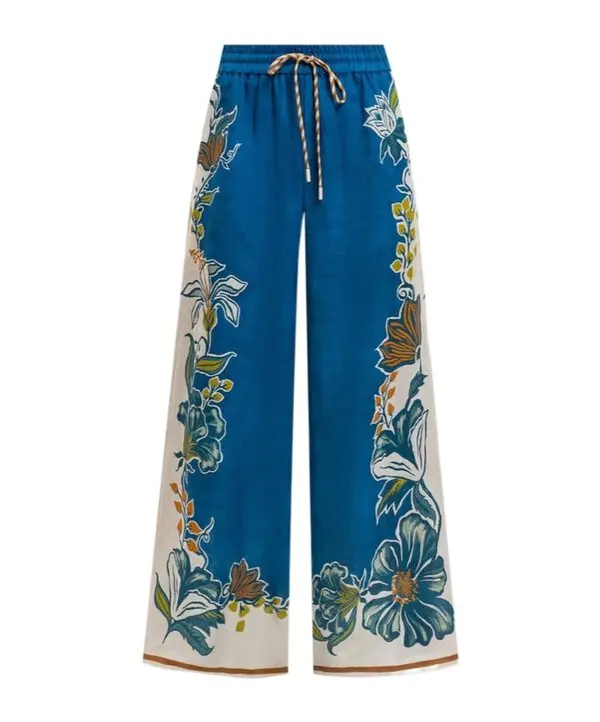 ALEMAIS Luda Floral Wide-leg Joggers