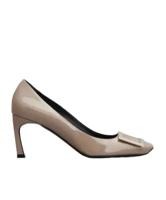 ROGER VIVIER Trompette Buckle Pumps - Gray