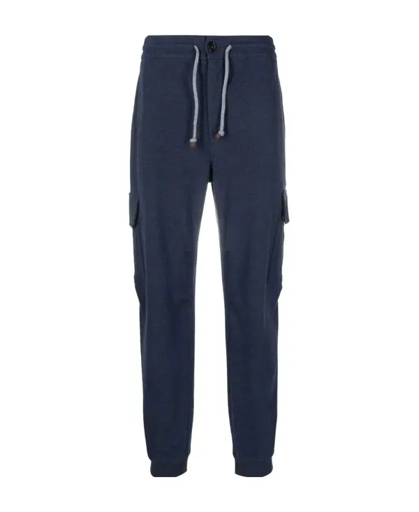 Brunello Cucinelli Drawstring Cotton Track Pants