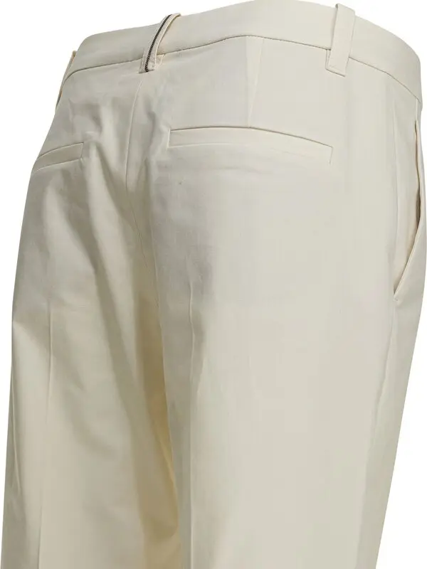 Brunello Cucinelli Tailored Belt-loop Trousers - Nude