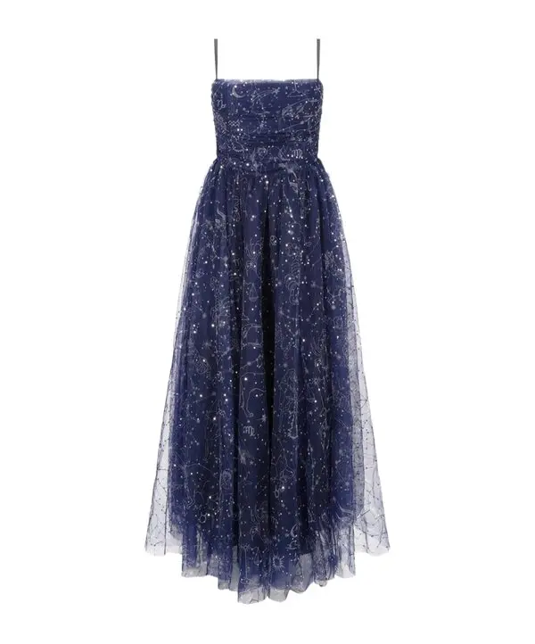 Staud Bettina Sequin Embellished Midi Dress