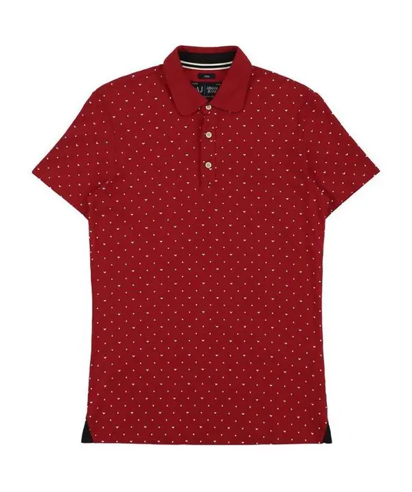 Emporio Armani Logo Polo Shirt - Red