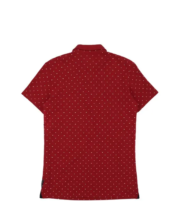 Emporio Armani Logo Polo Shirt - Red