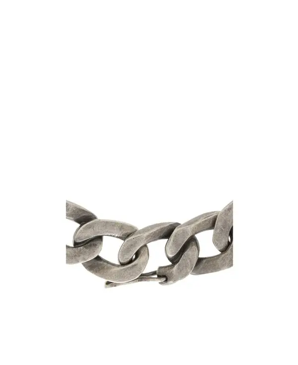 MAISON MARGIELA Engraved Logo Curb Chain Bracelet - Yellow