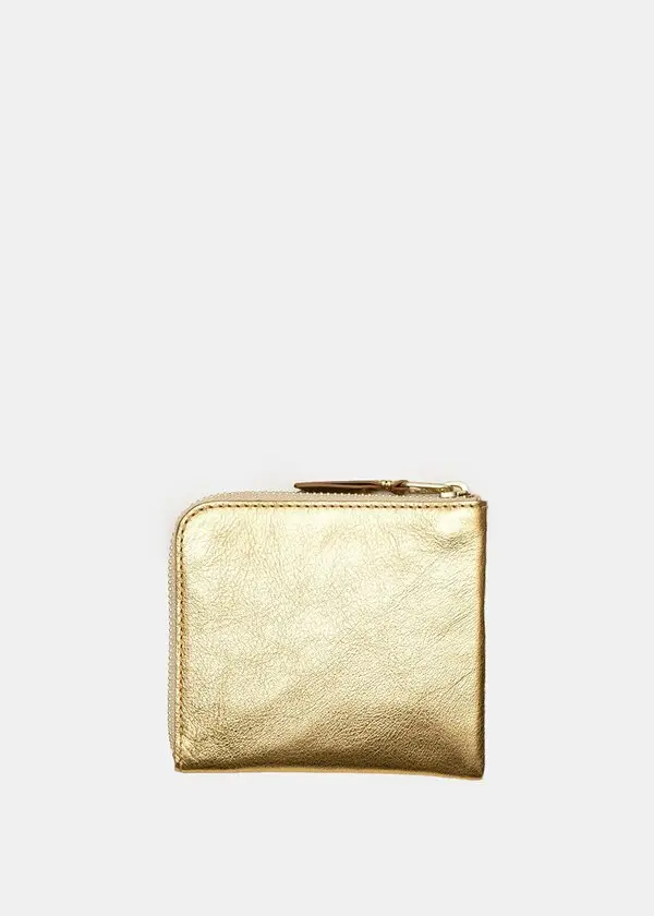 Comme Des Garçons Logo Wallet - Nude