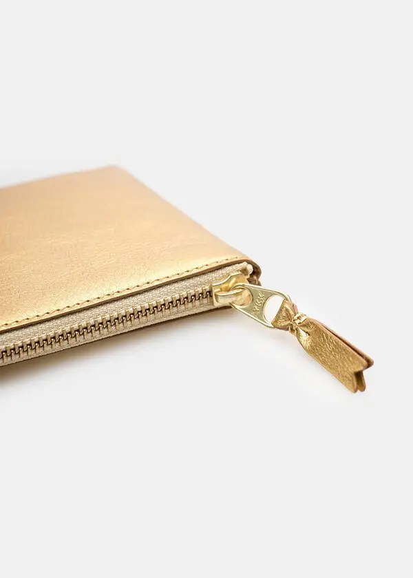 Comme Des Garçons Logo Wallet - Nude