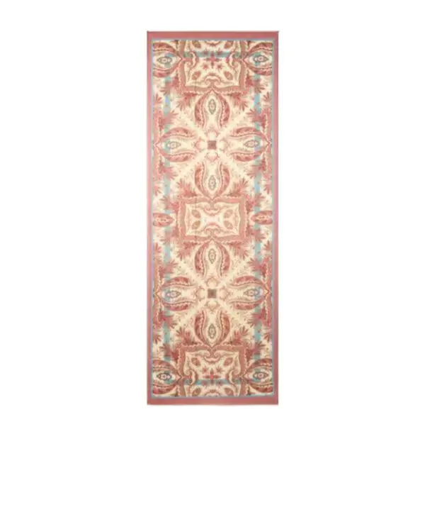 Etro Wool And Cashmere Scarf With Placed Print - Light Brown