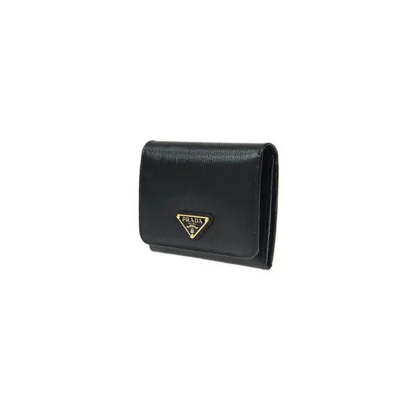 Prada Logo Plaque Wallet