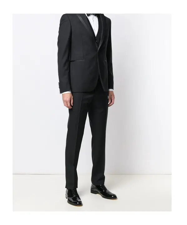 Tagliatore Three-piece Tuxedo - Black