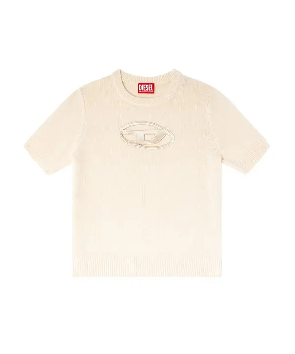 DIESEL® M-aragrin-ss Knitted Top - Beige