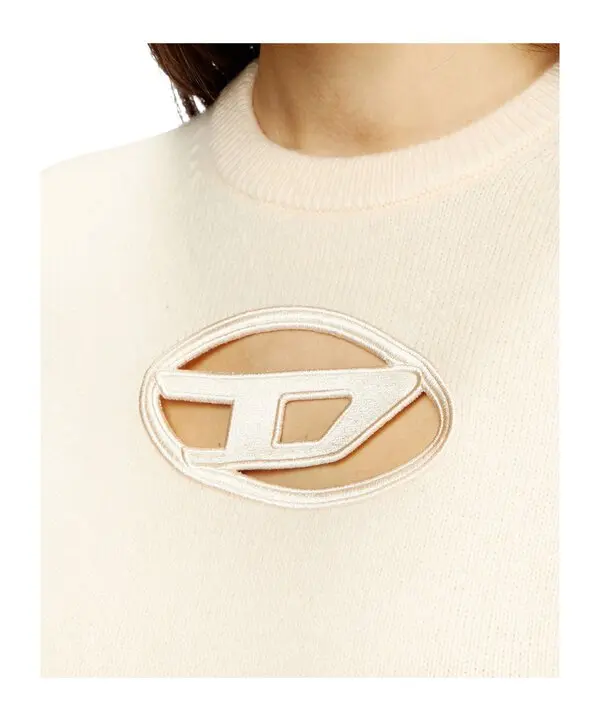 DIESEL® M-aragrin-ss Knitted Top - Beige