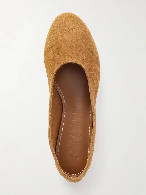 Staud Suede Ballet Flats